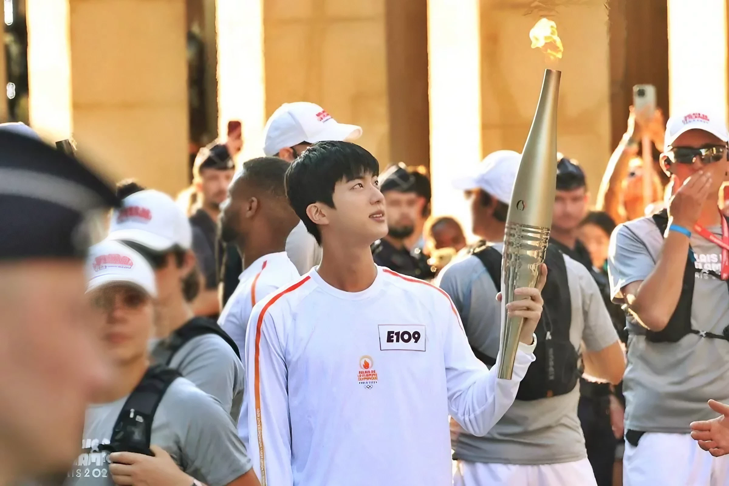 Jin of BTS Honored as Torchbearer at Paris 2024 Olympics - Best ...