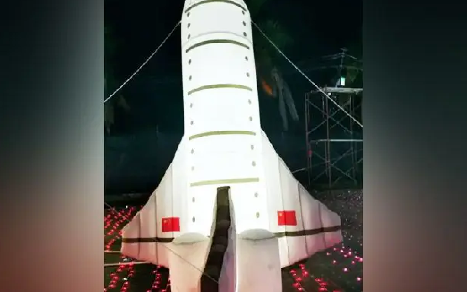 China Flag on Rocket Replica Sparks Controversy in Tangkak Carnival ...
