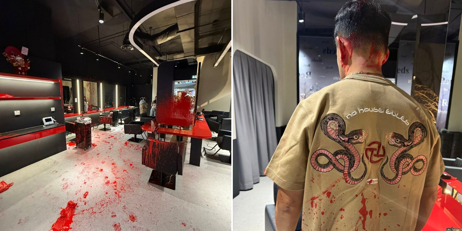 Chaos in Johor Bahru: Singaporean Splashed With Red Paint After Masked ...